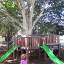 Oriel Park in Ascot | Playground under the trees - Brisbane Kids