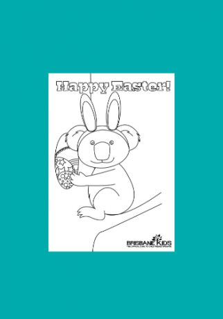 Australian Themed Easter Colouring Pages - Brisbane Kids