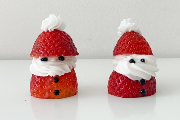Strawberry Christmas Santas - Brisbane Kids